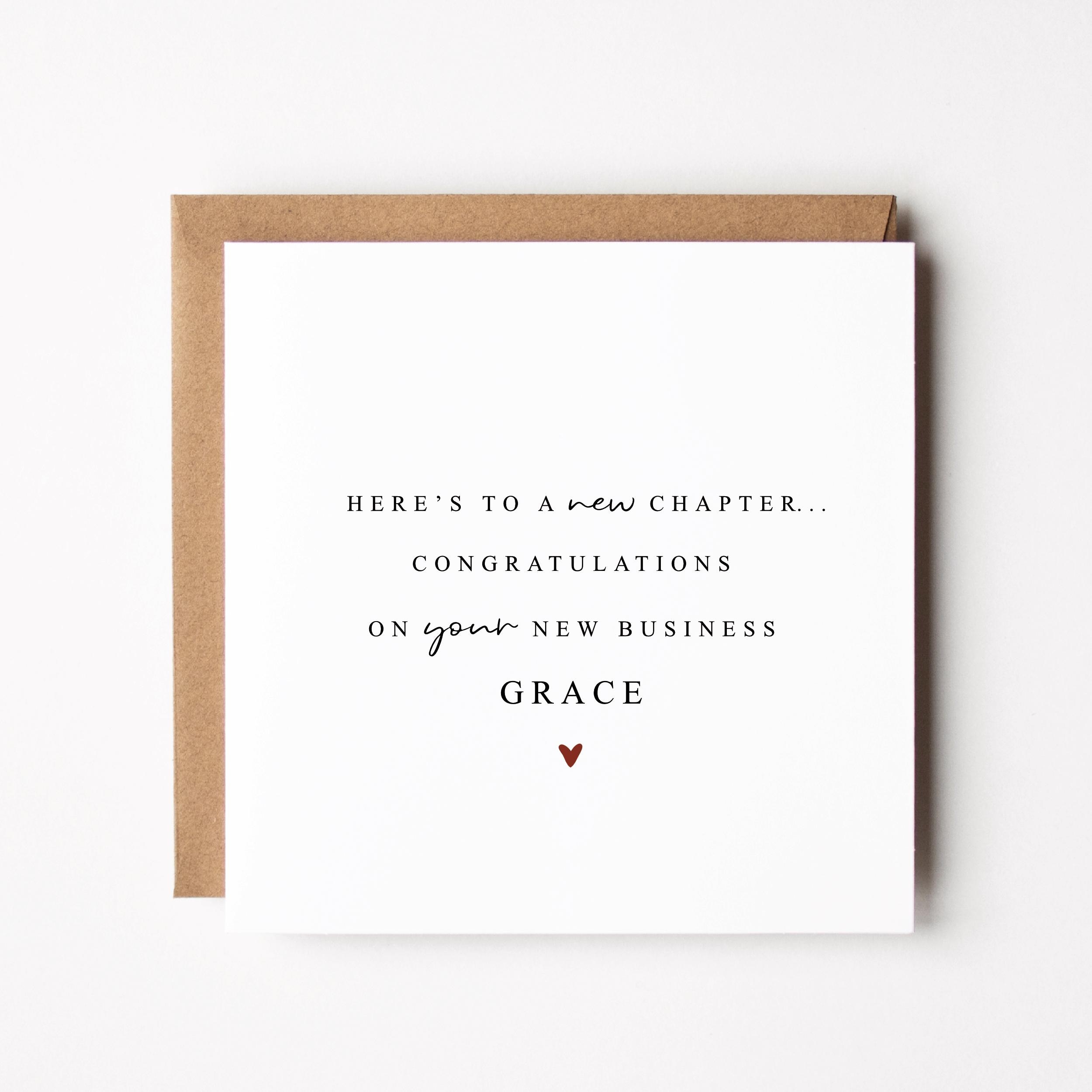 New Printable Congratulations On Your Business Cards Elegant
