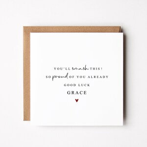 Personalised You'll Smash This Card | New Chapter Card | New Job Good ...
