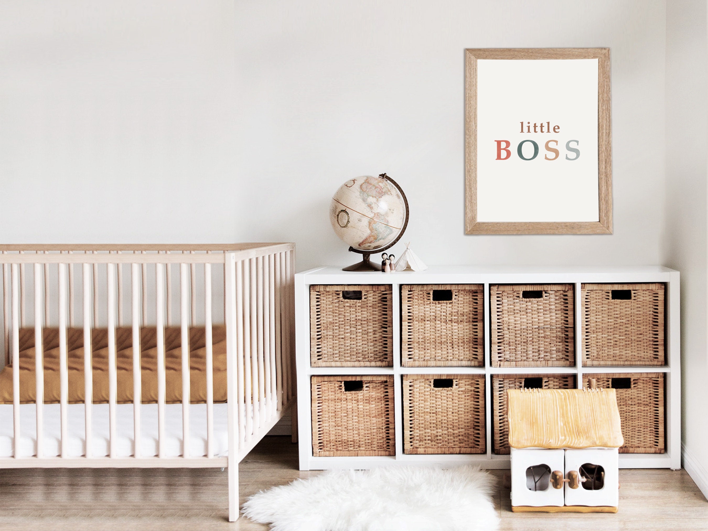 Neutral Little Boss Baby Quotes Wall Art Print - Etsy