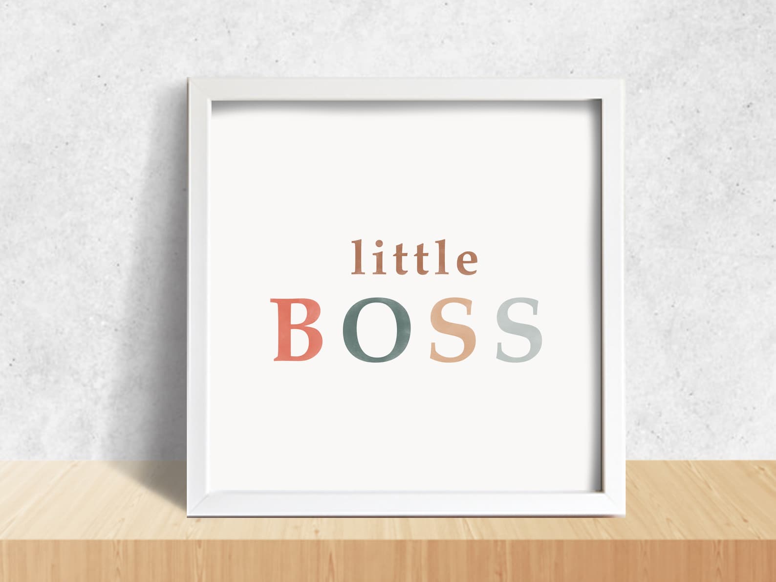 Neutral Little Boss Baby Quotes Wall Art Print - Etsy