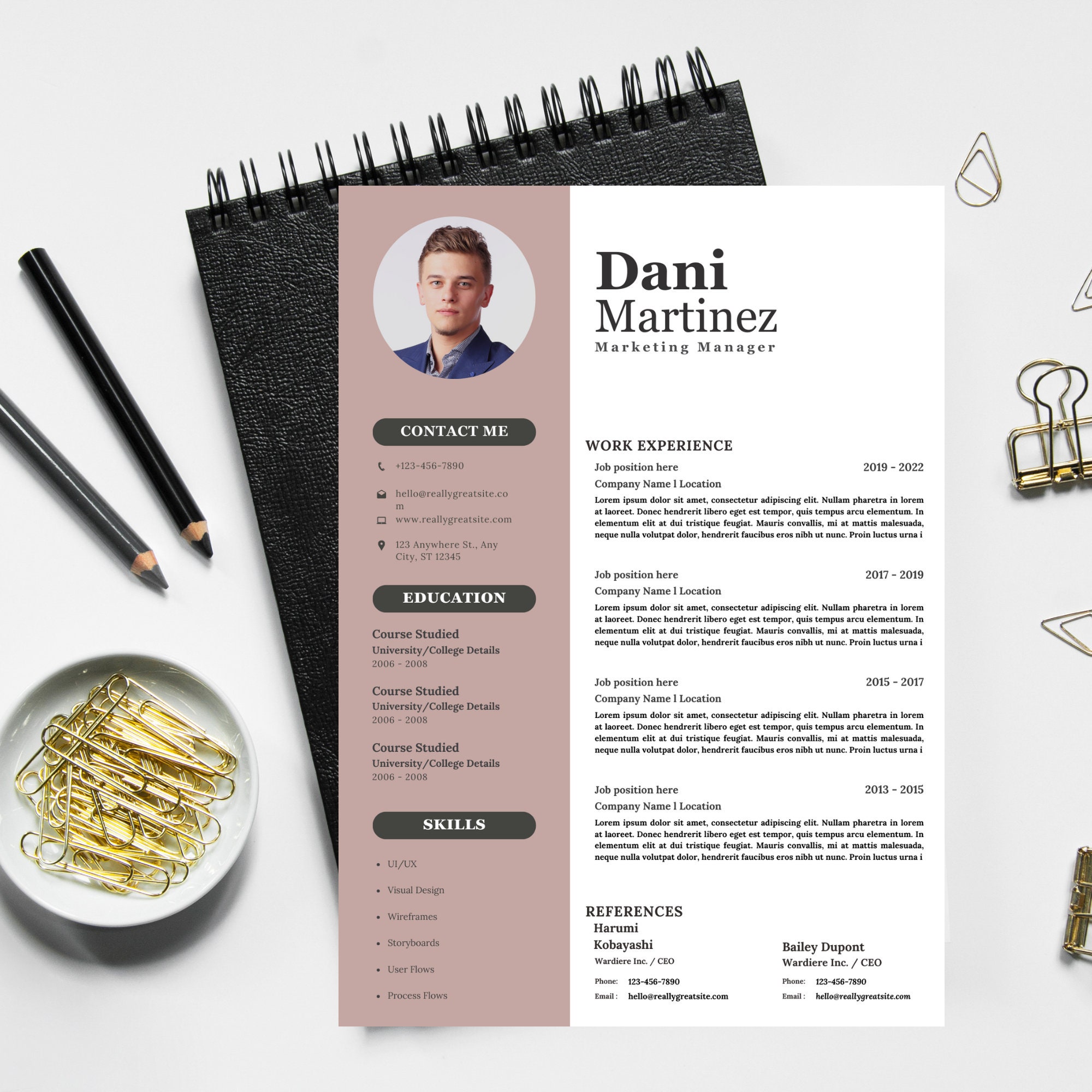 Resume Templates Effective CV Designs Practical Job Application Formats ...