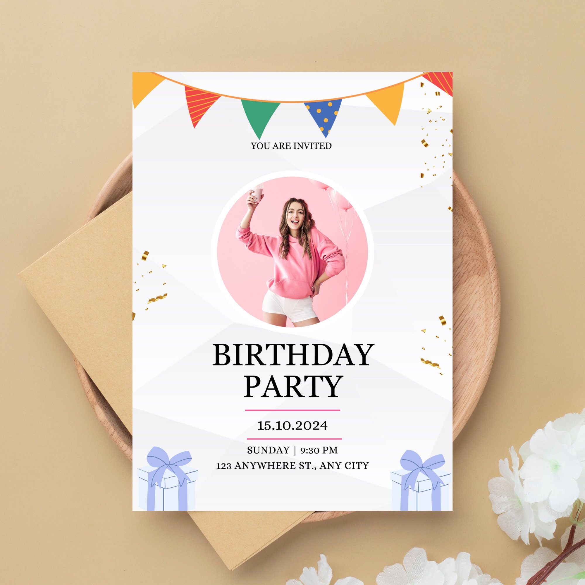 Birthday Party Invitation Birthday Celebration Invite Party Invite ...