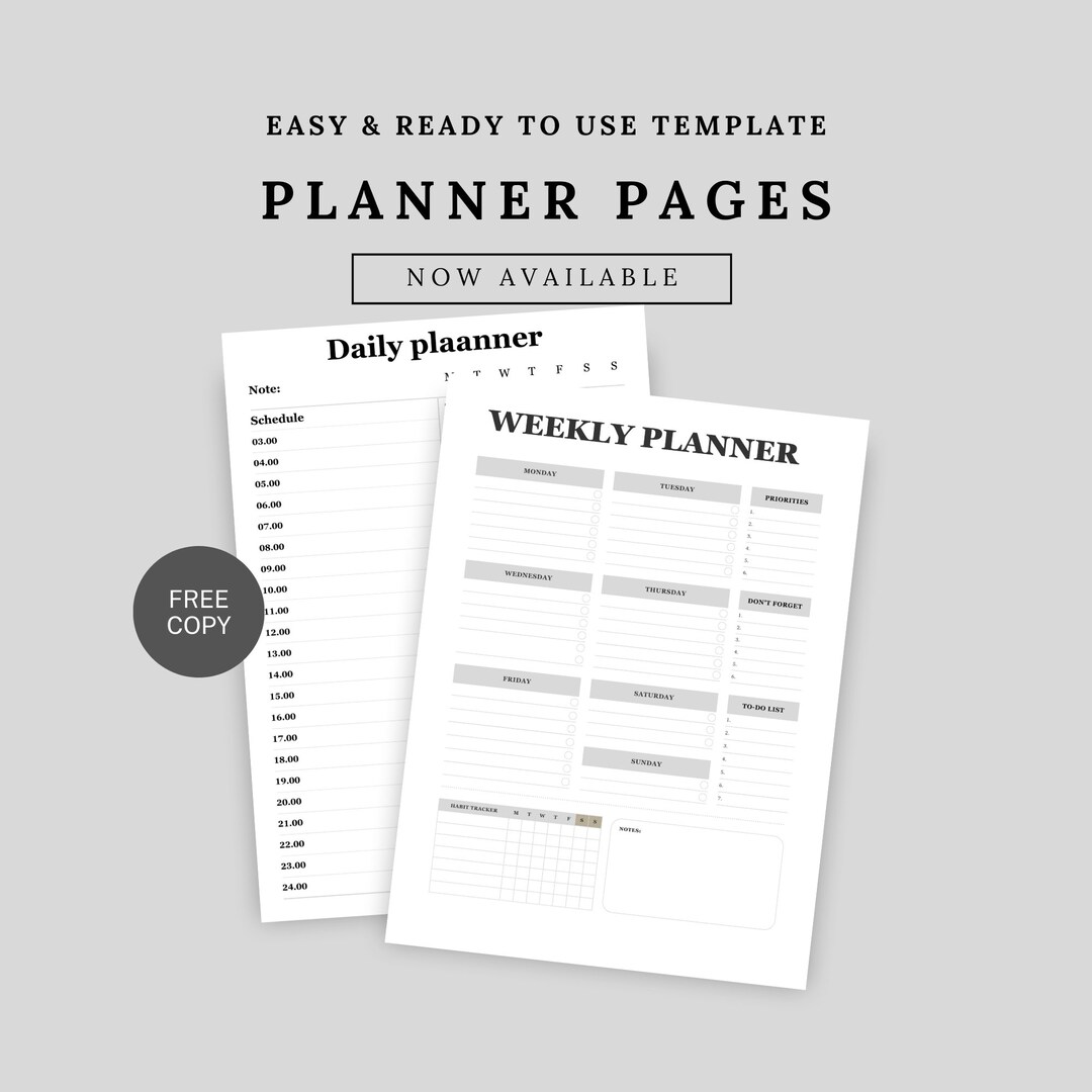 Daily Planner Custom Name Planner Organizer Gift for Him/her ...