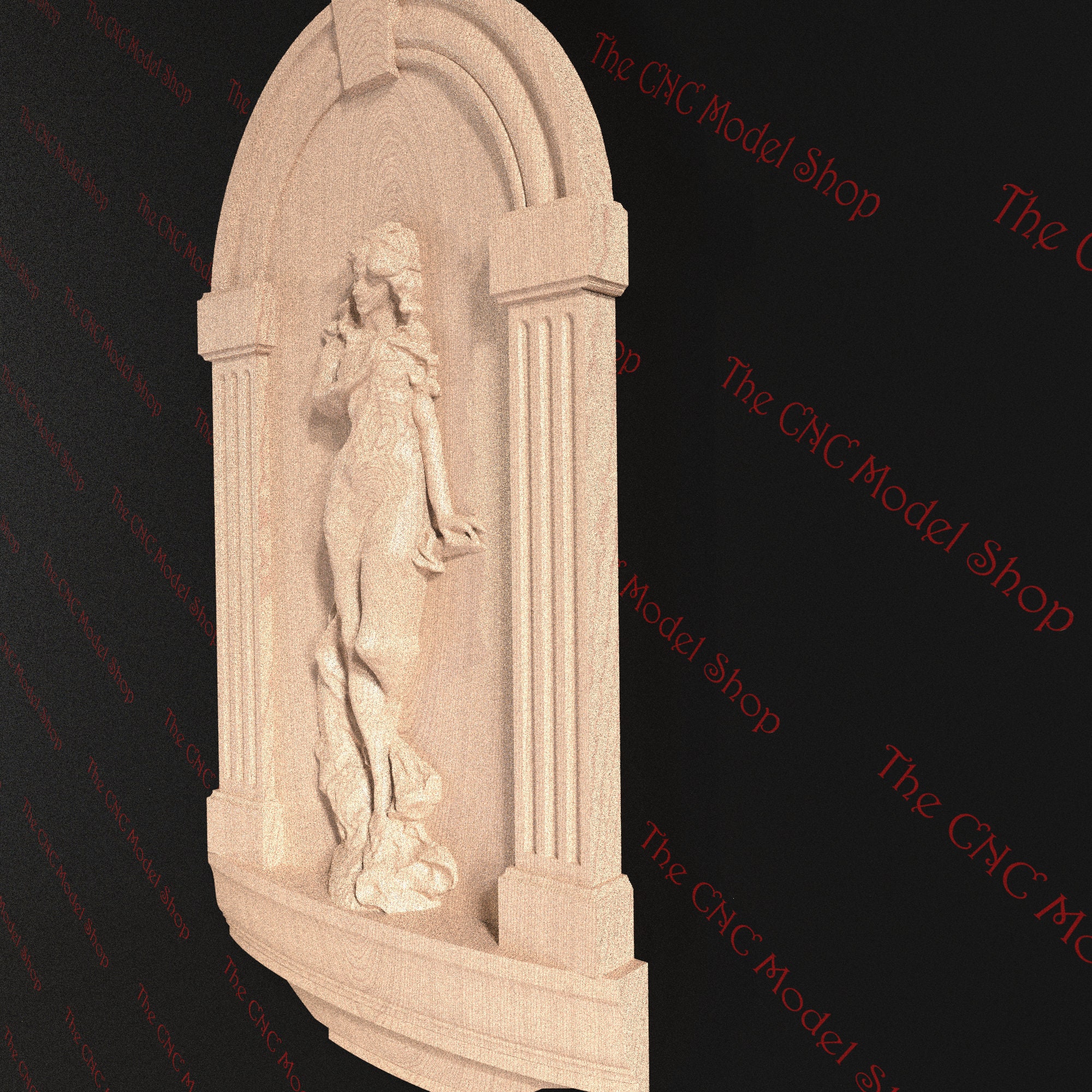 2 Pcs 3d Relief STL Files of Diana Moon Goddess for CNC - Etsy