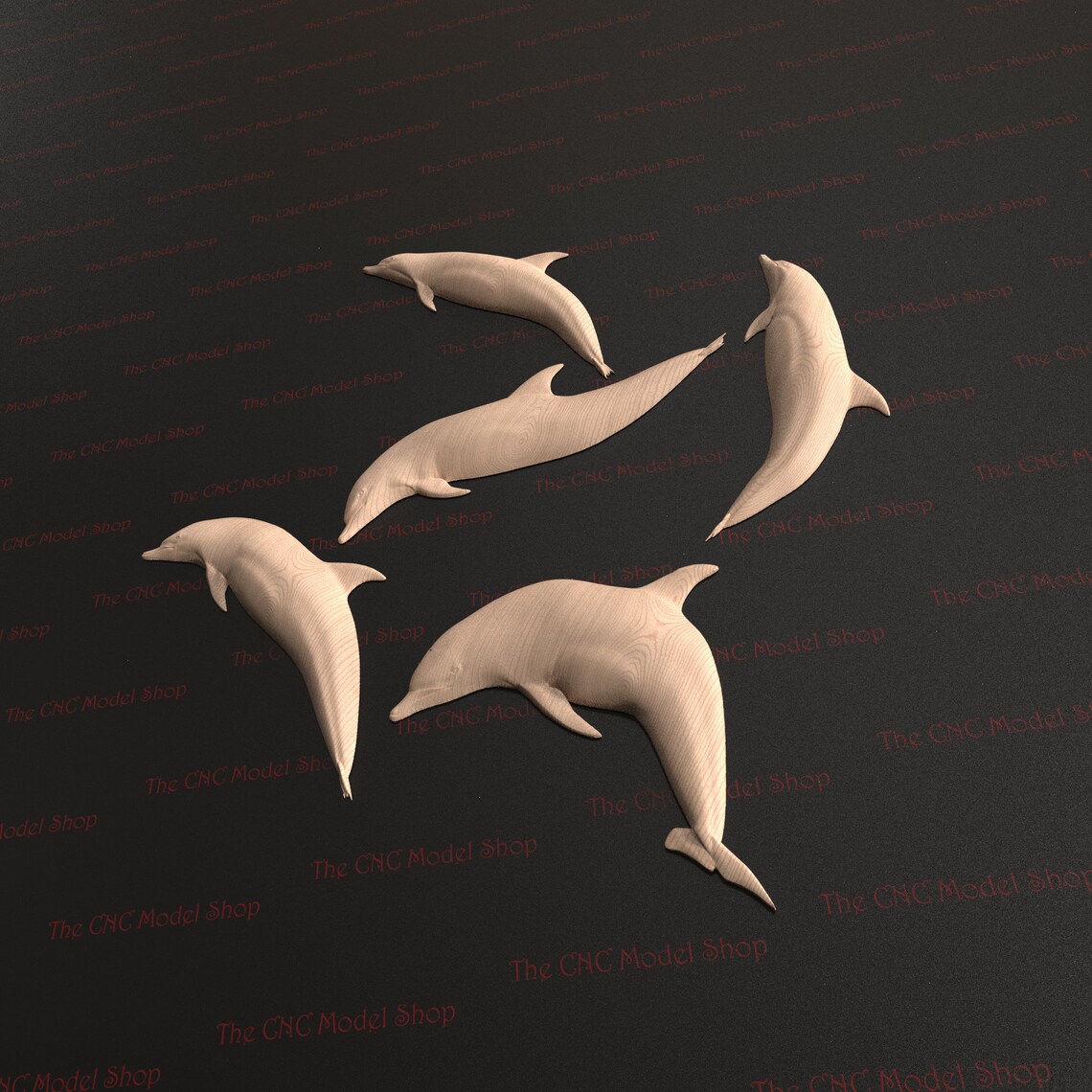 10 Pcs 3D Relief STL Files of Dolphin | Etsy