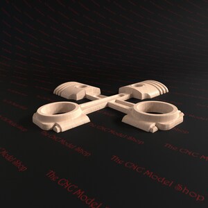 X-pistons, 3D Relief STL File for CNC Router Carving - Etsy