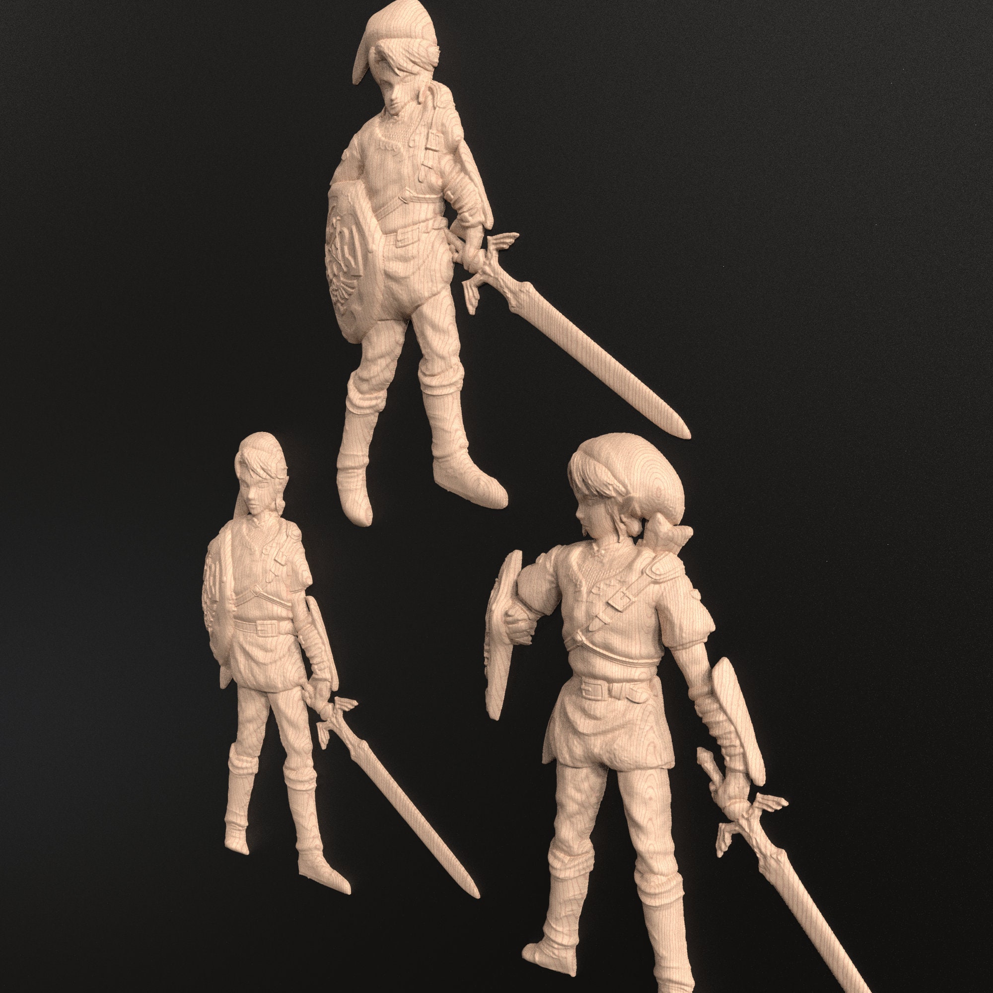 3 Pcs. 3D Relief STL Files for CNC Carving - Etsy