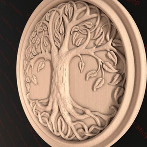 Tree of Life, 3D Relief STL File for CNC Router Carving / Engraving - Etsy