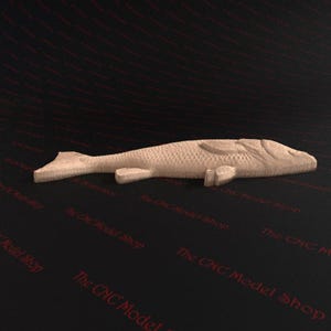 Realistic Redfish 3D Relief STL File for CNC Router Carving or 3D Resin ...