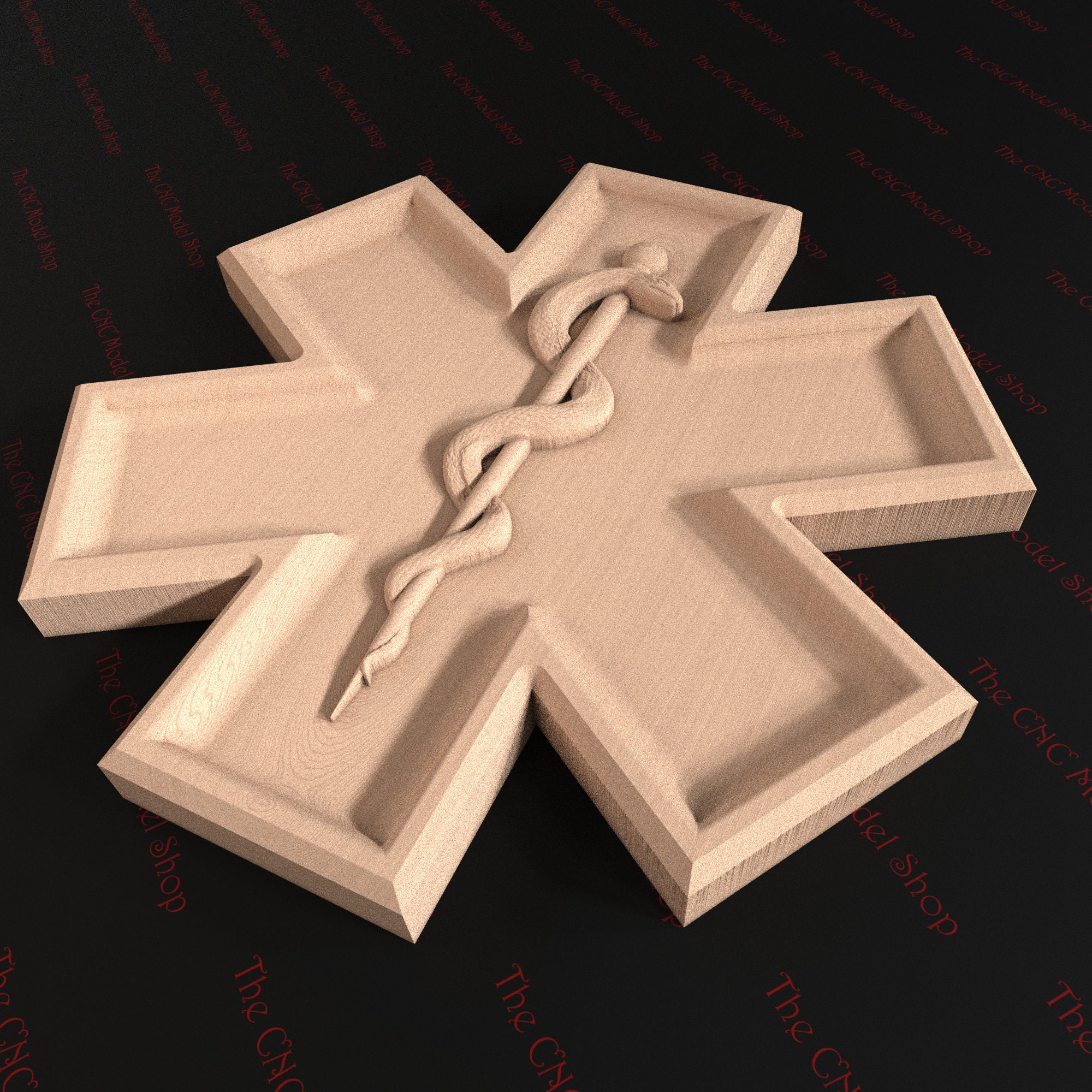 Medical Symbol 3d Relief STL File for Cnc Router Carving - Etsy Australia