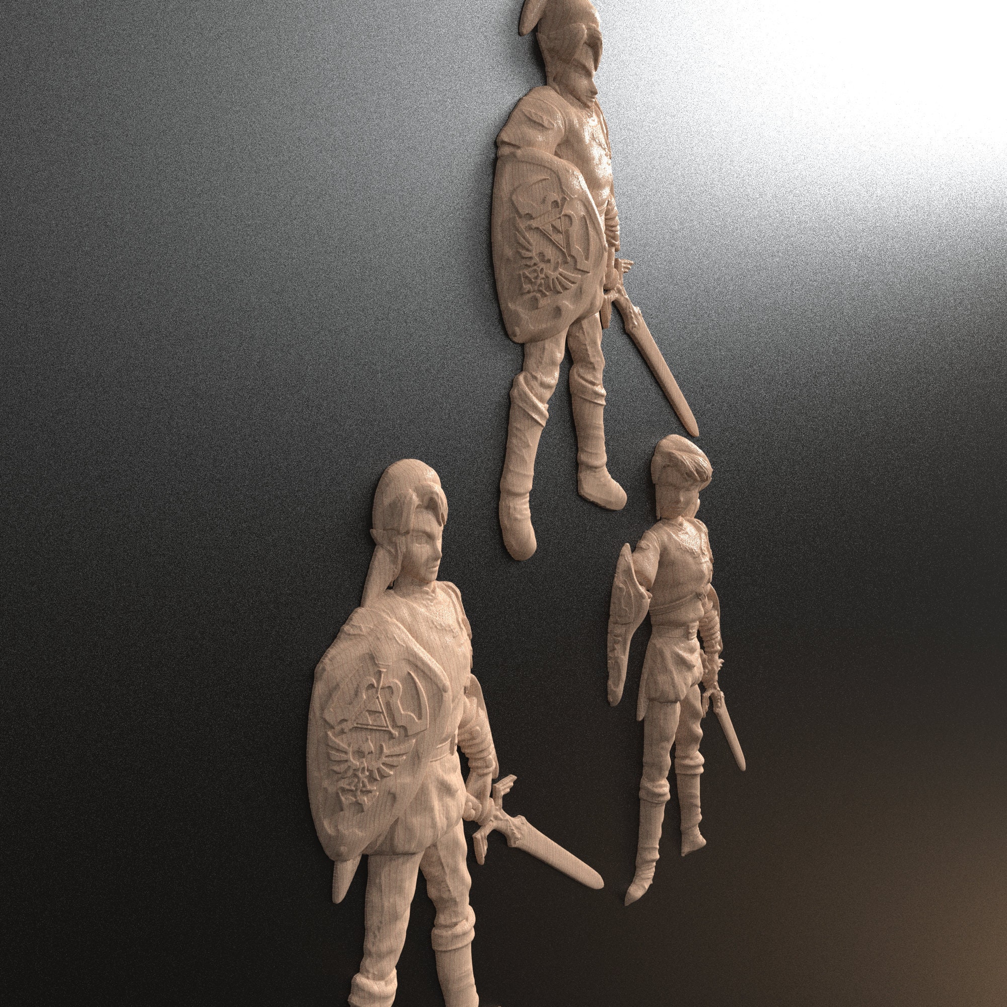 3 Pcs. 3D Relief STL Files for CNC Carving - Etsy