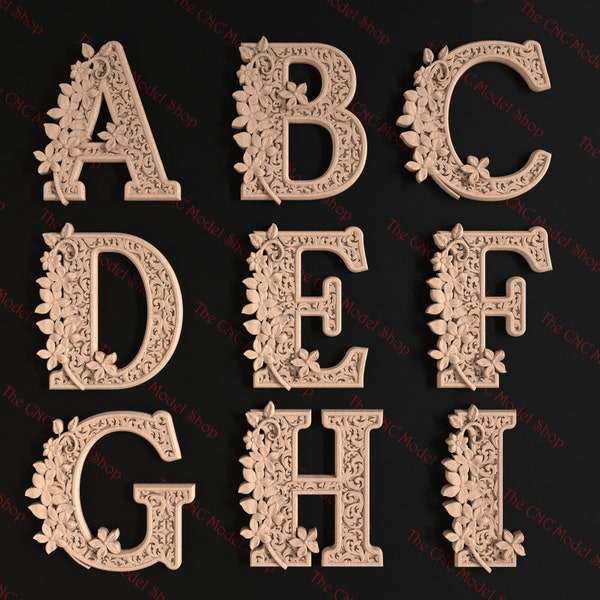 Cnc Files for Letters - Etsy