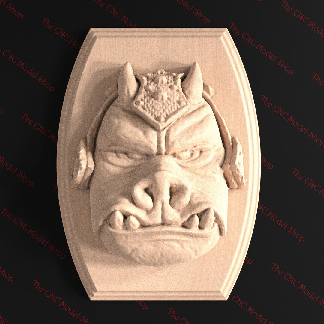 SW Heads-gamorrean, 3d Relief STL File for Cnc Router Carving ...