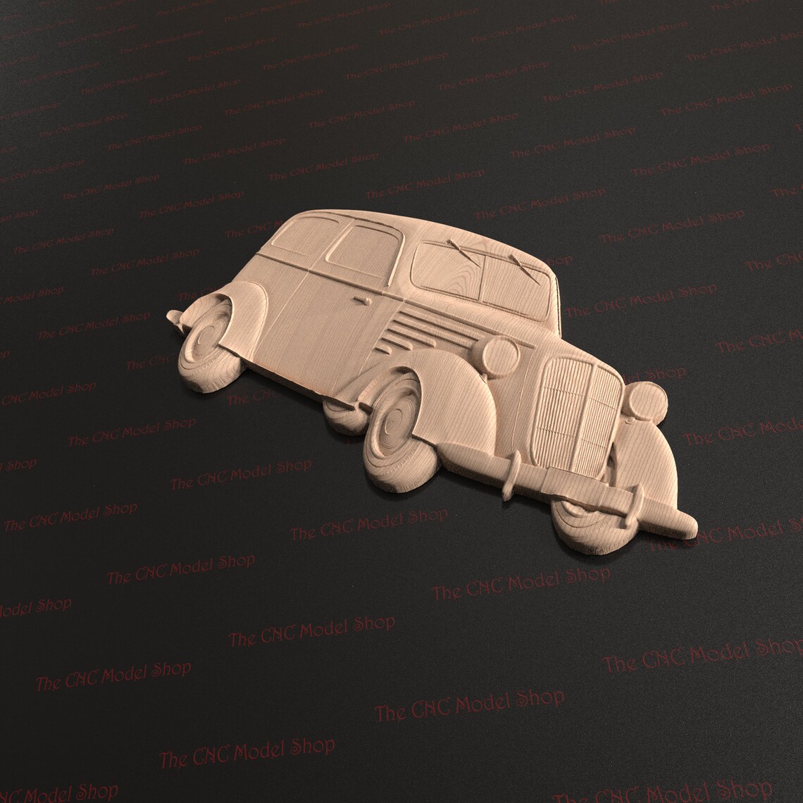 4 Pcs, 3D STL Files of a 1930's Car for Cnc Carving - Etsy