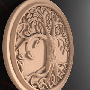 Tree of Life, 3D Relief STL File for CNC Router Carving / Engraving - Etsy