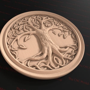 Tree of Life, 3D Relief STL File for CNC Router Carving / Engraving - Etsy