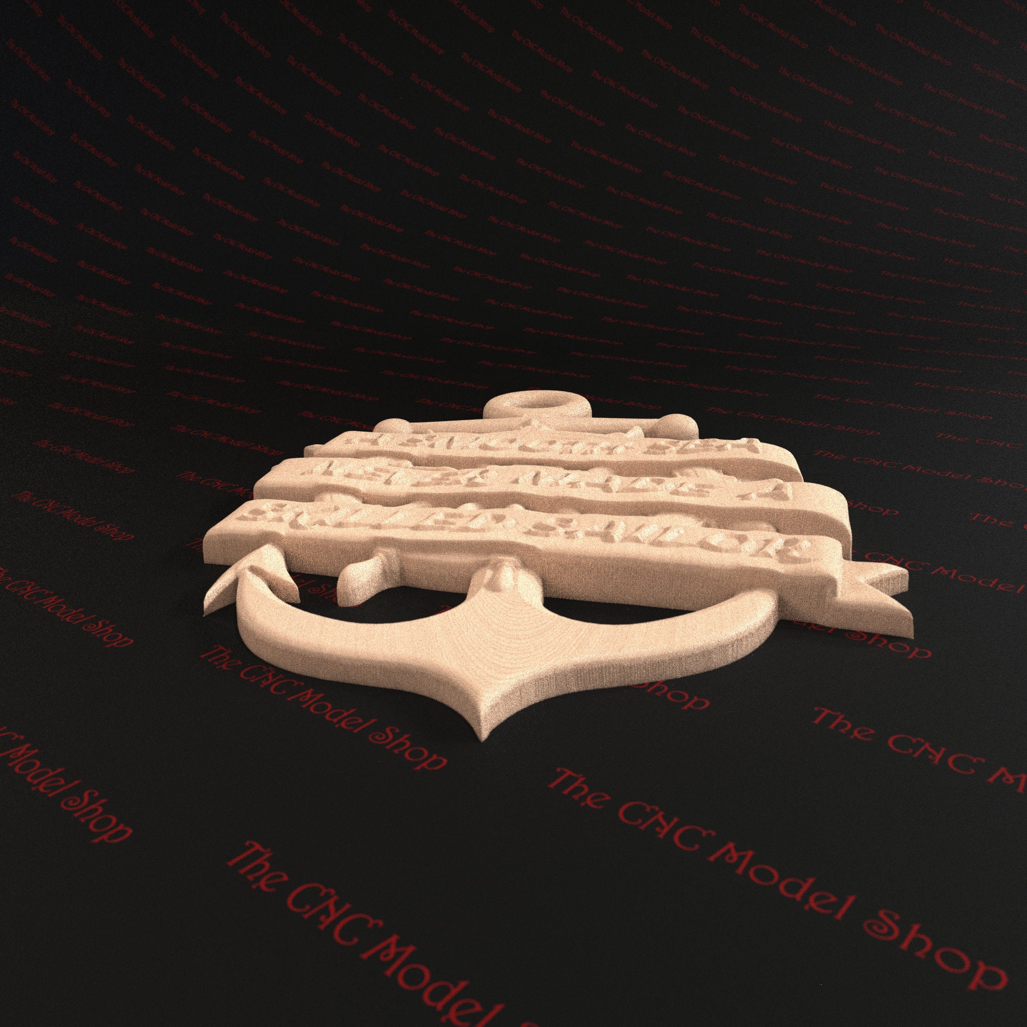 Nautical Sign: A Smooth Sea... 3d .stl Relief CNC Router File - Etsy