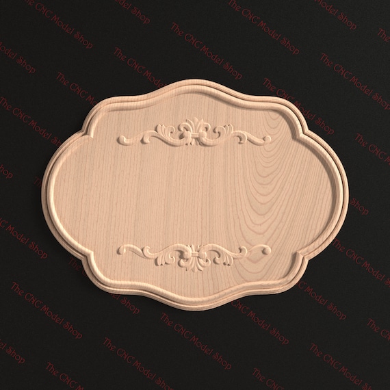 4 Pcs. 3D STL File of a Sign Frame Blank With Different Edge - Etsy
