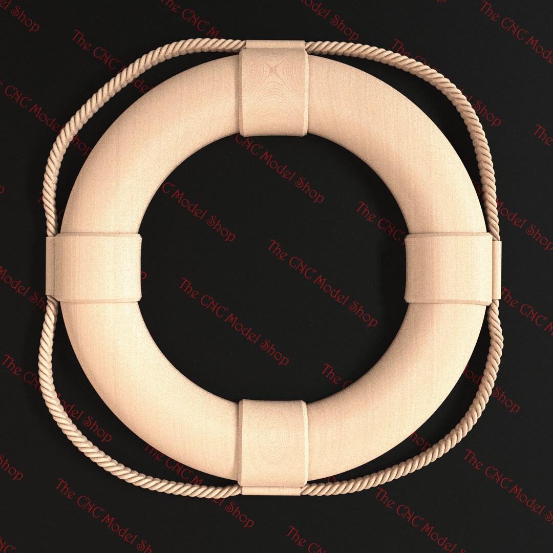 Life Preserver Ring, 3d .stl Relief File for Cnc Router Carving - Etsy