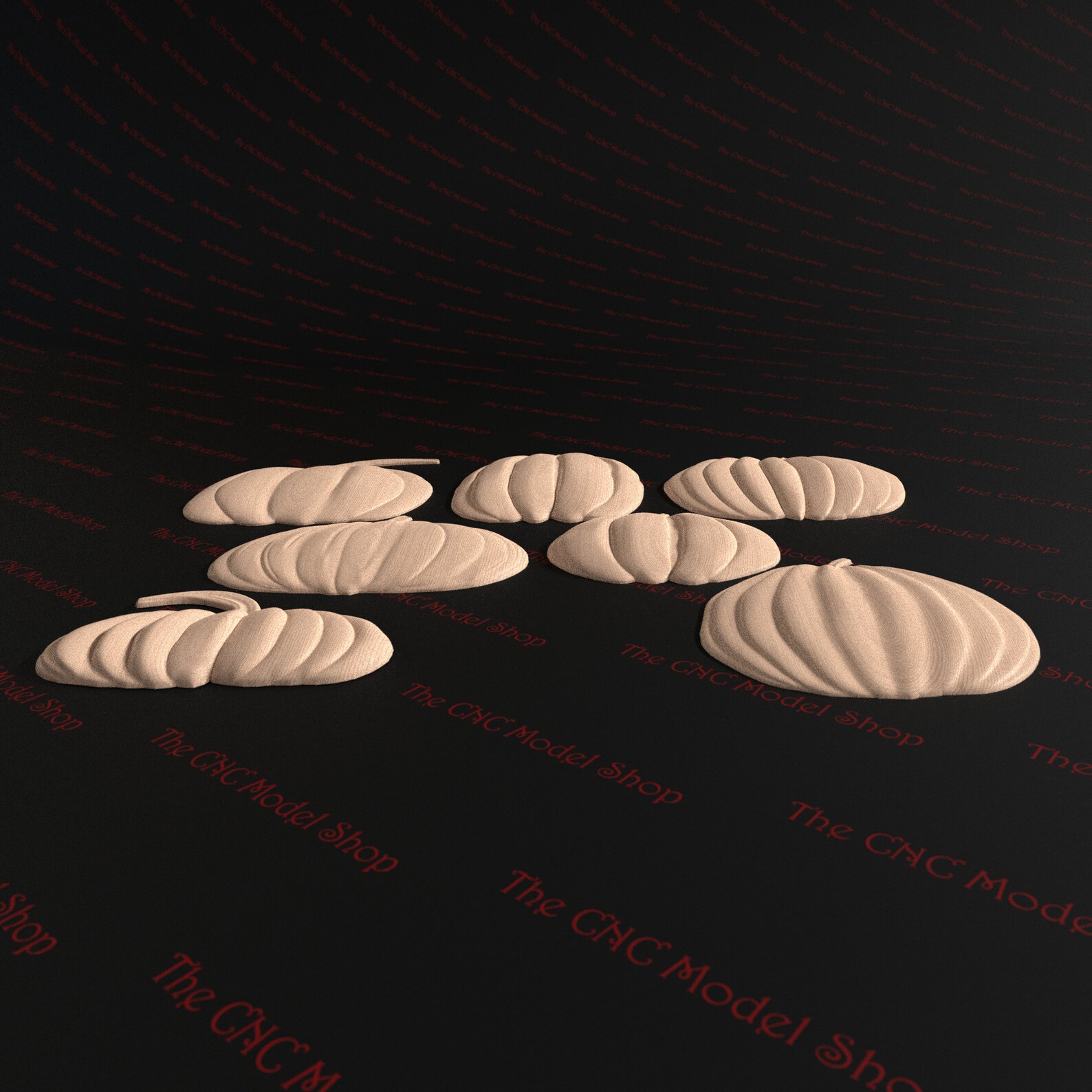 3D Relief STL File, Fall Pumpkin Pack 1 for CNC Router Carving - Etsy