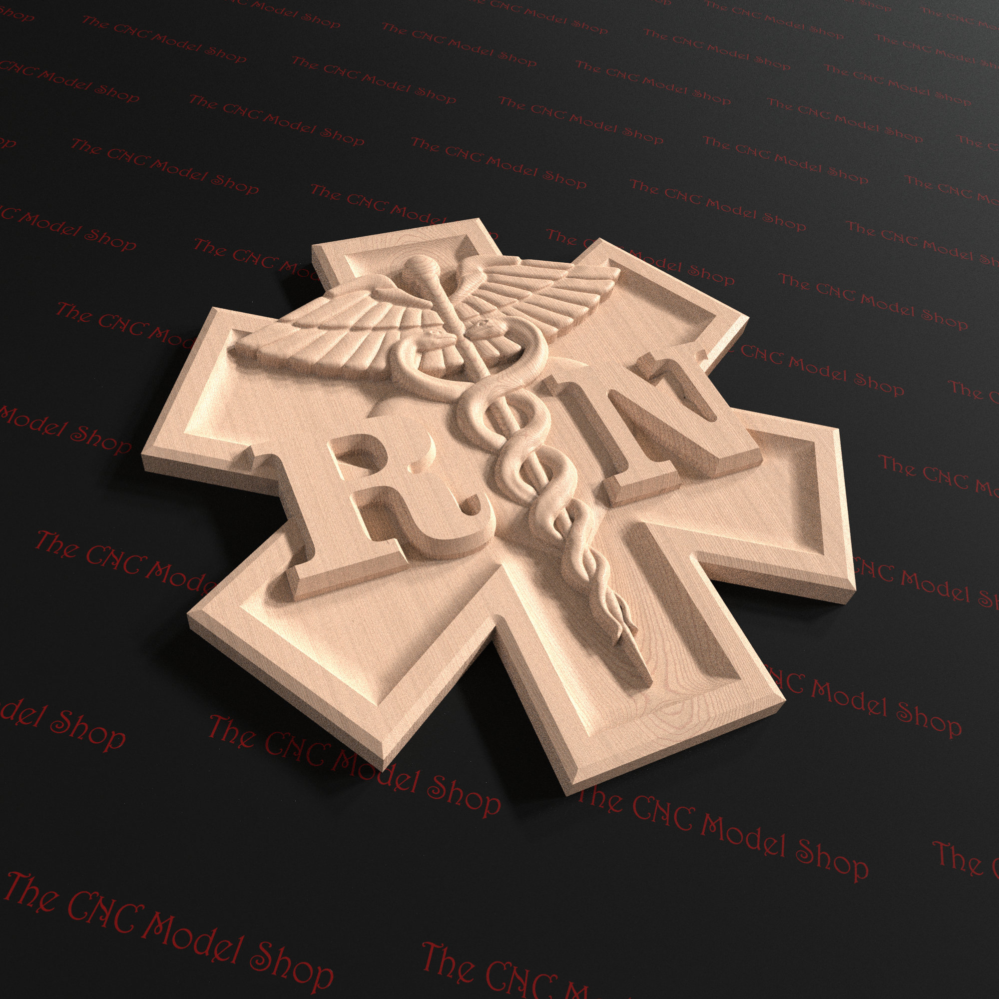 3d Relief STL File of an RN Wall Art Plaque for Cnc Router - Etsy