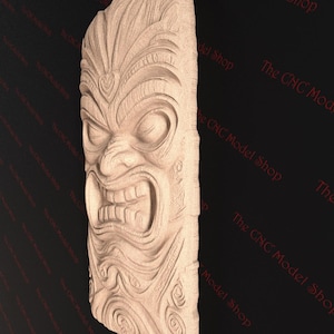 Tiki Mask 3D Relief File for CNC Router Carving or 3D Resin Printing ...