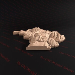 3D STL Relief CNC Router File of a Soldier for CNC Carving - Etsy