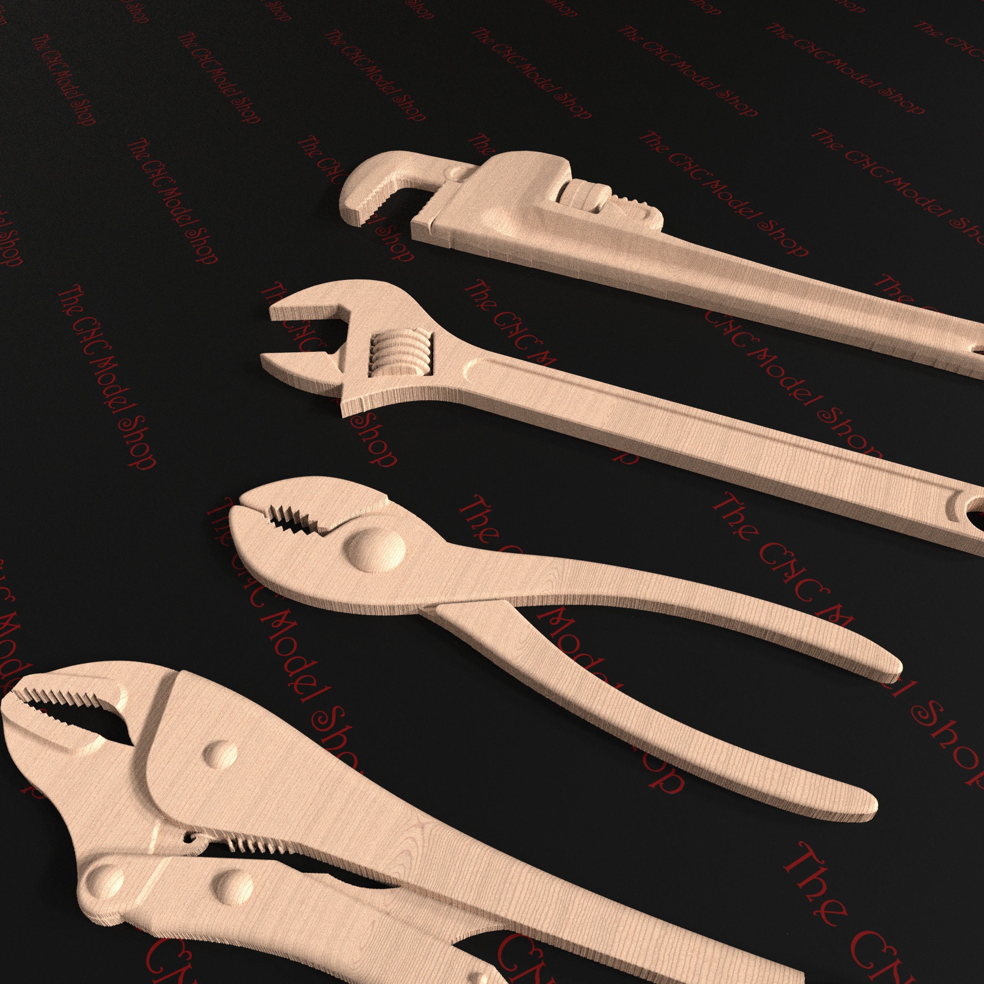 Relief STL Files for CNC Router Carving My Garage Tool Pack - Etsy