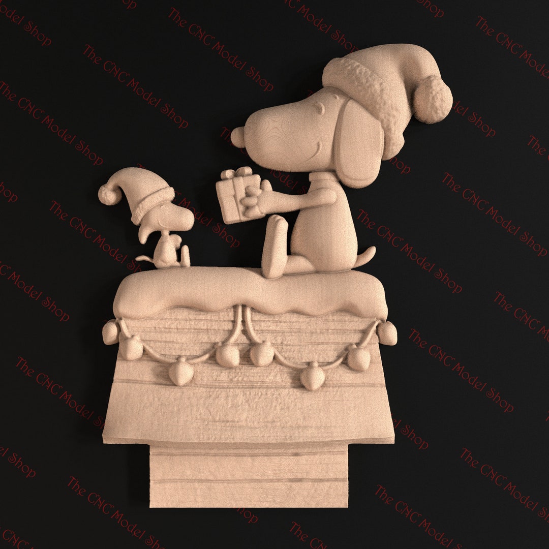 3D STL Relief File of Christmas Holiday Scene for CNC Carving/engraving ...