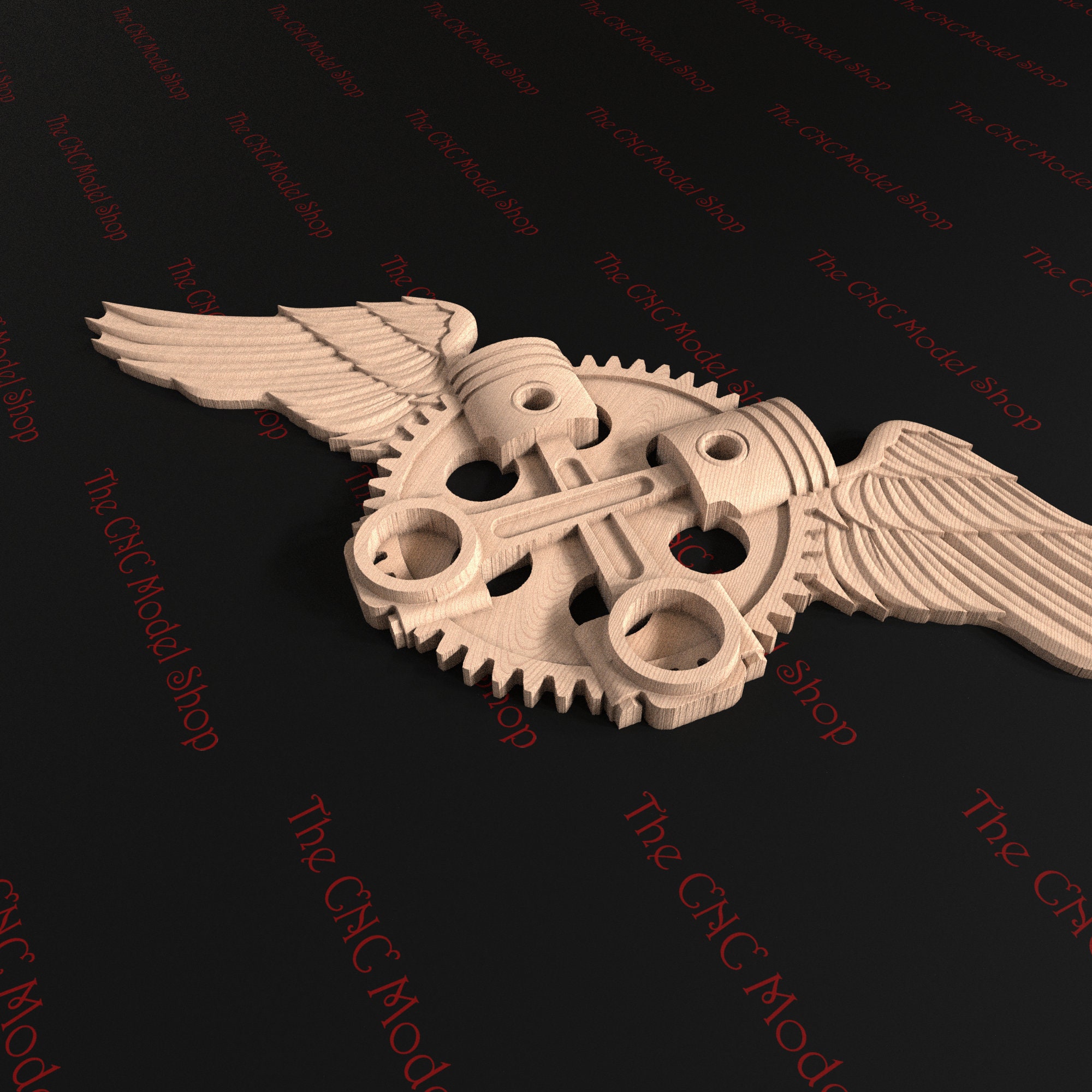 Automotive Emblem 3D Relief STL File for CNC Router Carving - Etsy