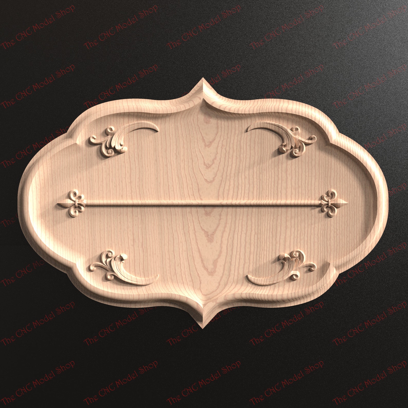 4 Pcs. 3D STL File of a Vintage Sign Design Frame for CNC Carving - Etsy