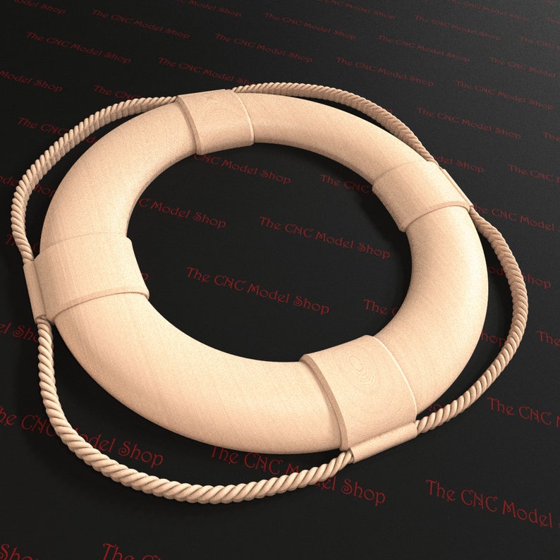 Life Preserver Ring, 3d .stl Relief File for Cnc Router Carving - Etsy