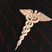3D Relief STL File of Caduceus Symbol for CNC Router Carving - Etsy