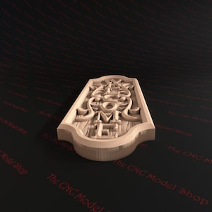 Welcome Sign, 3D Relief STL File for CNC Router Carving - Etsy