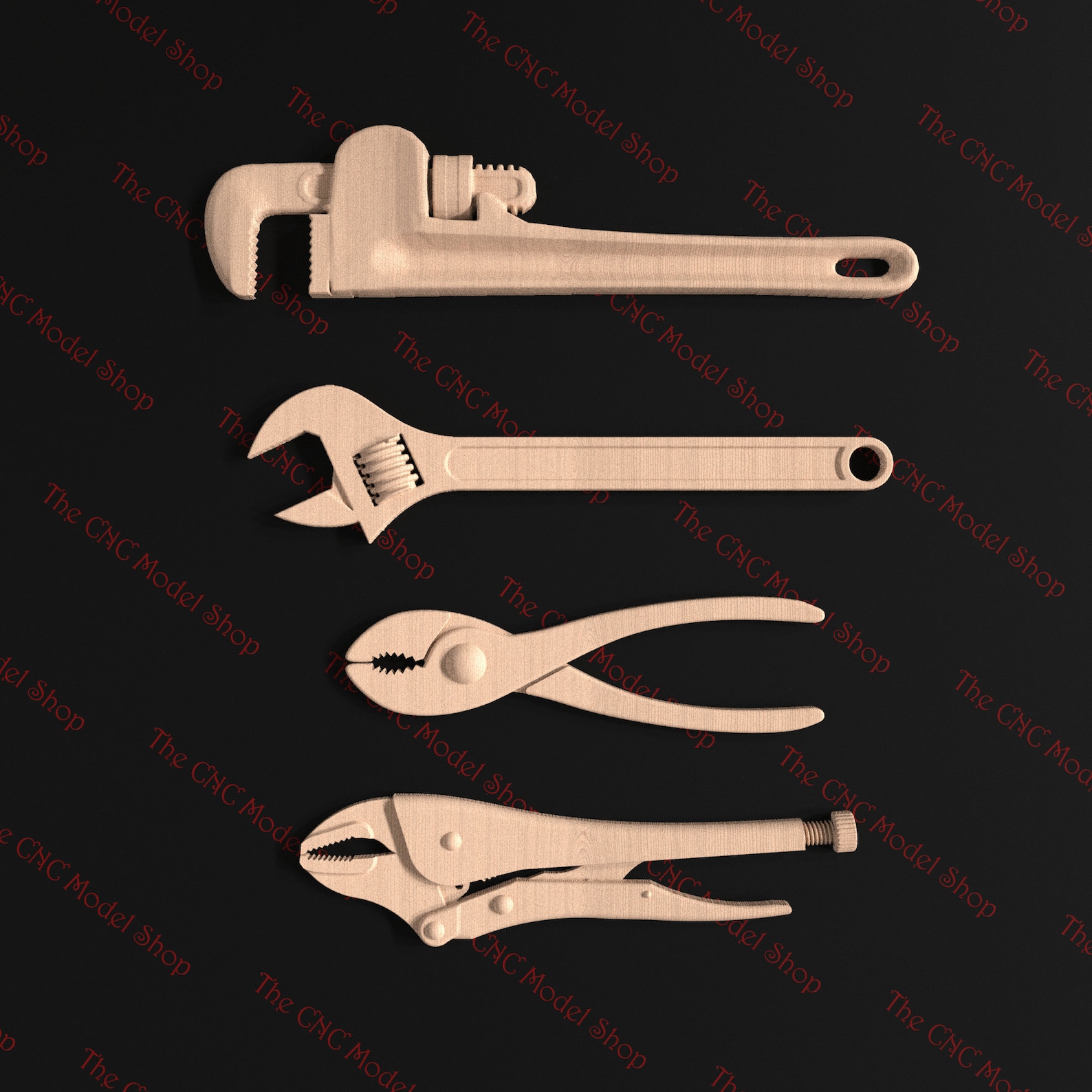 Relief STL Files for CNC Router Carving My Garage Tool Pack - Etsy