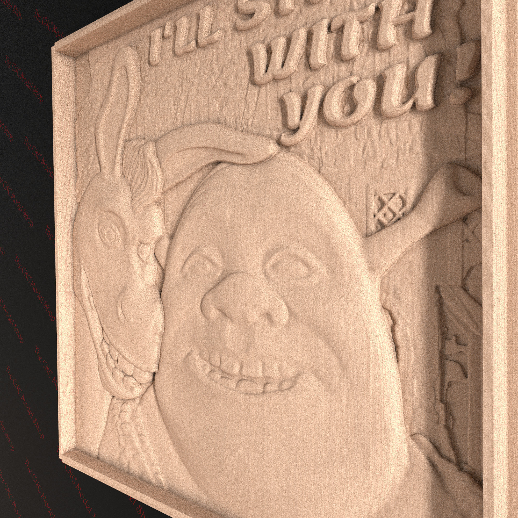 3D STL File of I'll Stick With You Sign for Cnc - Etsy