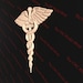 3D Relief STL File of Caduceus Symbol for CNC Router Carving - Etsy
