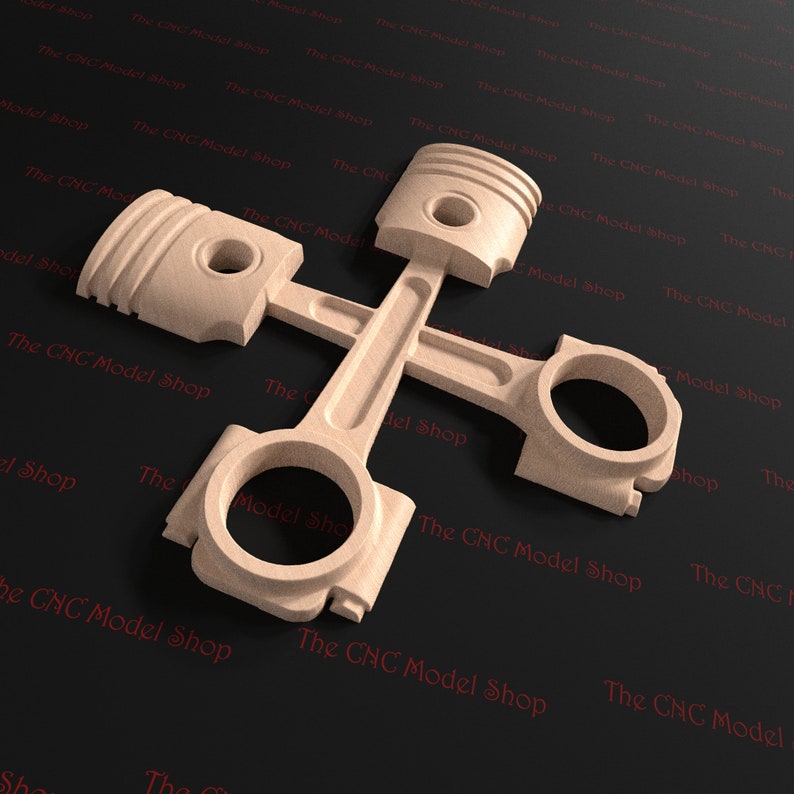 X-pistons 3D Relief STL File for CNC Router Carving - Etsy