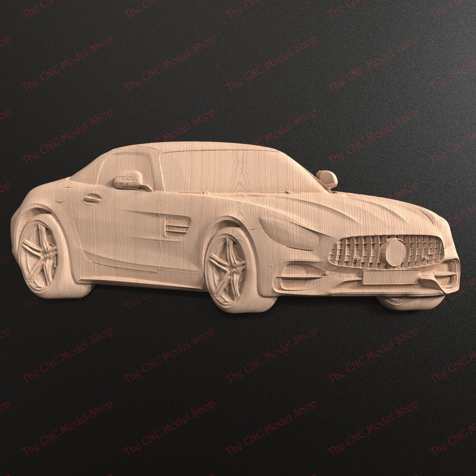3 Pcs, 3D STL Files of a Roadster Car for CNC Carving - Etsy