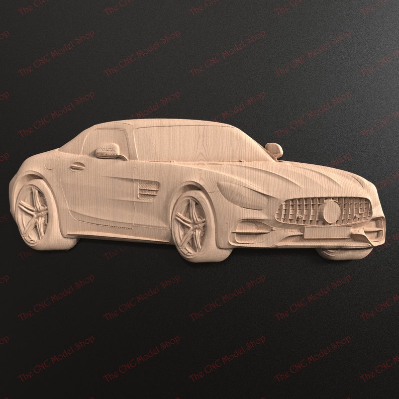 3 Pcs 3D STL Files of a Roadster Car for CNC Carving - Etsy