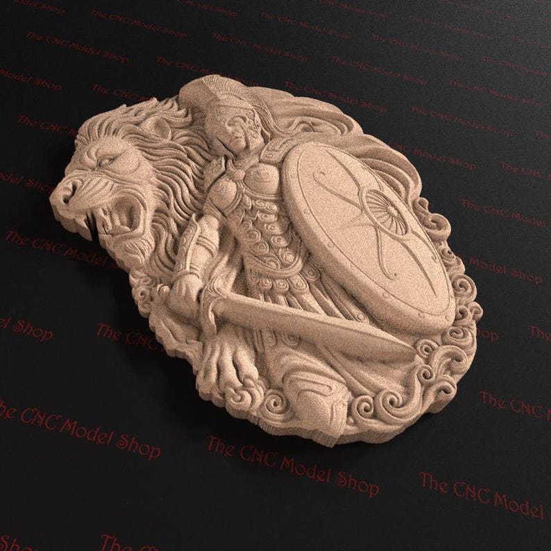 Female Warrior Spirit 3D Relief STL File for CNC Router Carving or 3D ...