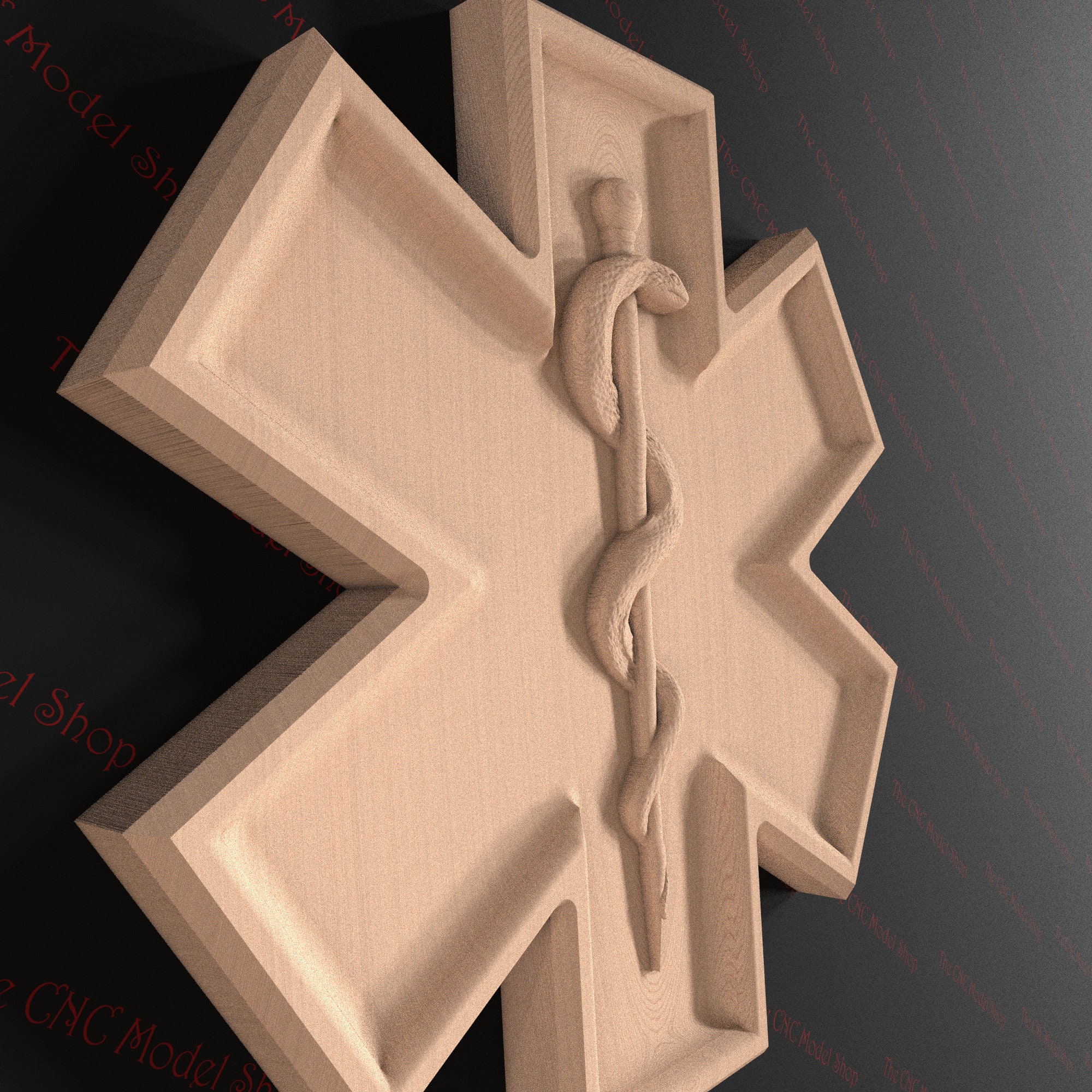 Medical Symbol 3d Relief STL File for Cnc Router Carving - Etsy Australia