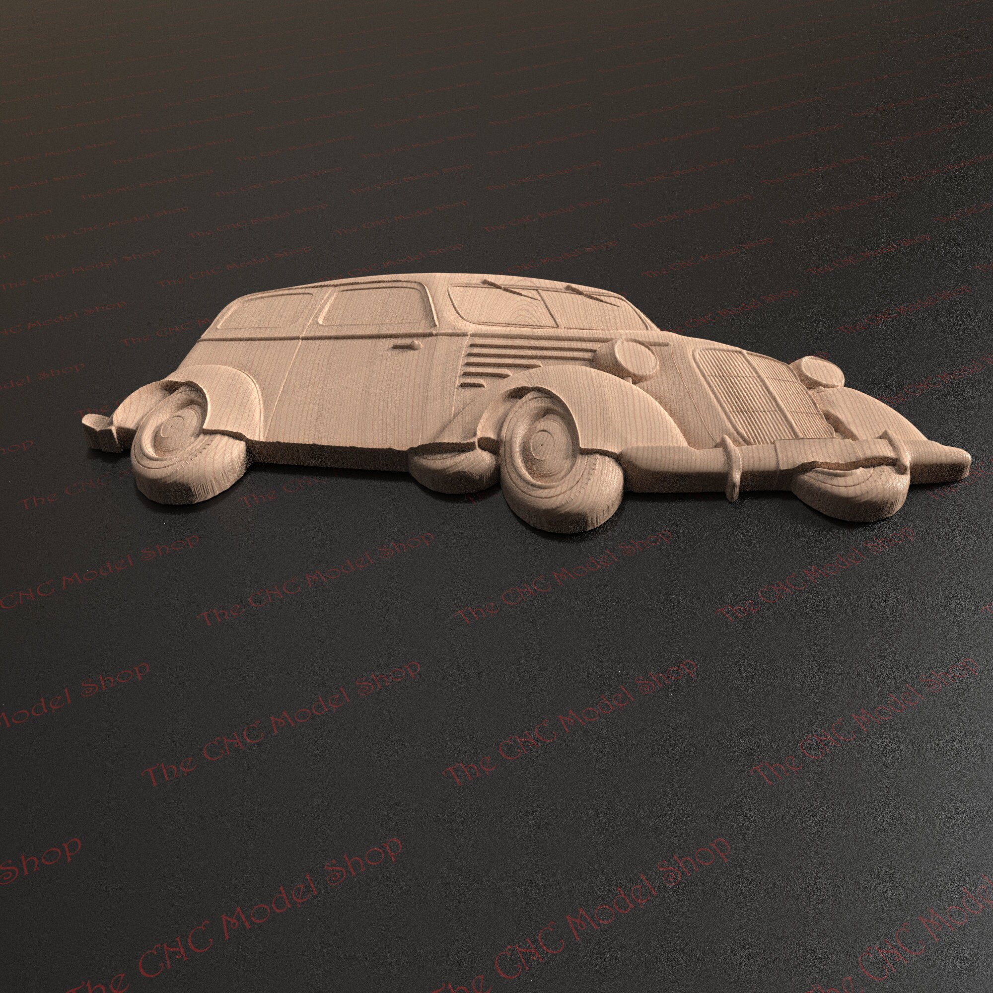 4 Pcs, 3D STL Files of a 1930's Car for Cnc Carving - Etsy