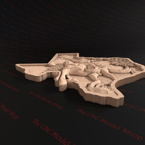 3D STL Relief File of a Texas Cowboy for CNC Router / CNC Carving ...