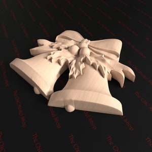 Christmas Bells, 3D Relief STL File for CNC Relief Carving or 3d ...