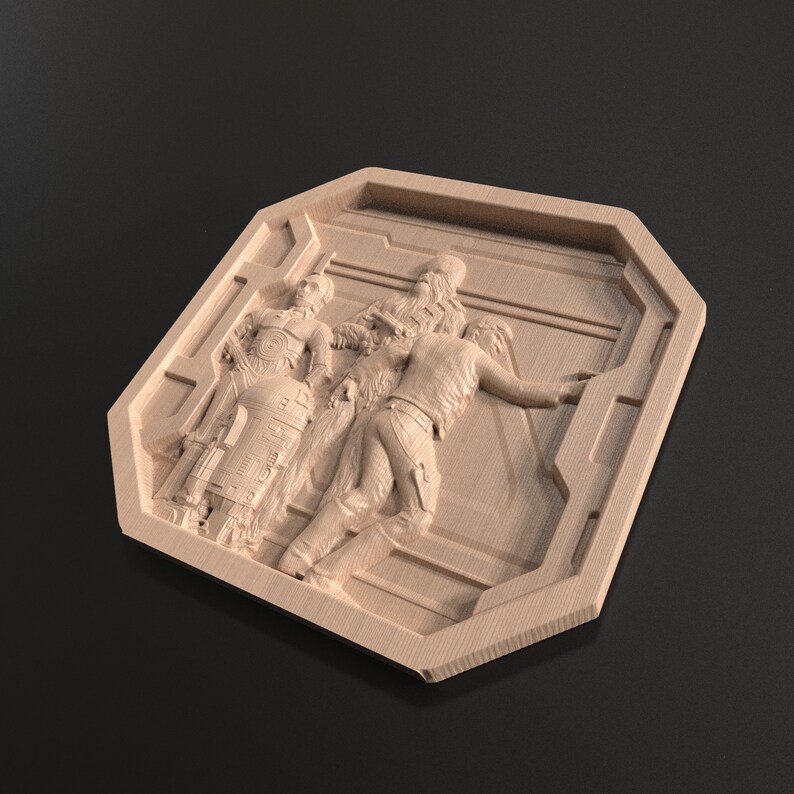 3D STL File of Fan Art for CNC Relief Carving - Etsy