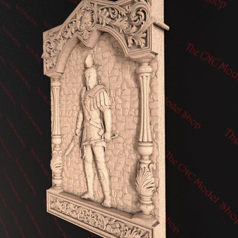 Spartan Warrior 3D STL Relief File for CNC Router Carving or 3D Resin ...