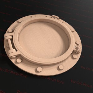Porthole Frame, 3D Relief STL File CNC Router Carving / Engraving - Etsy