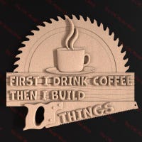 Coffee Bar Sign - DXF - SVG - Digital Download - CNC Plasma Waterjet ...