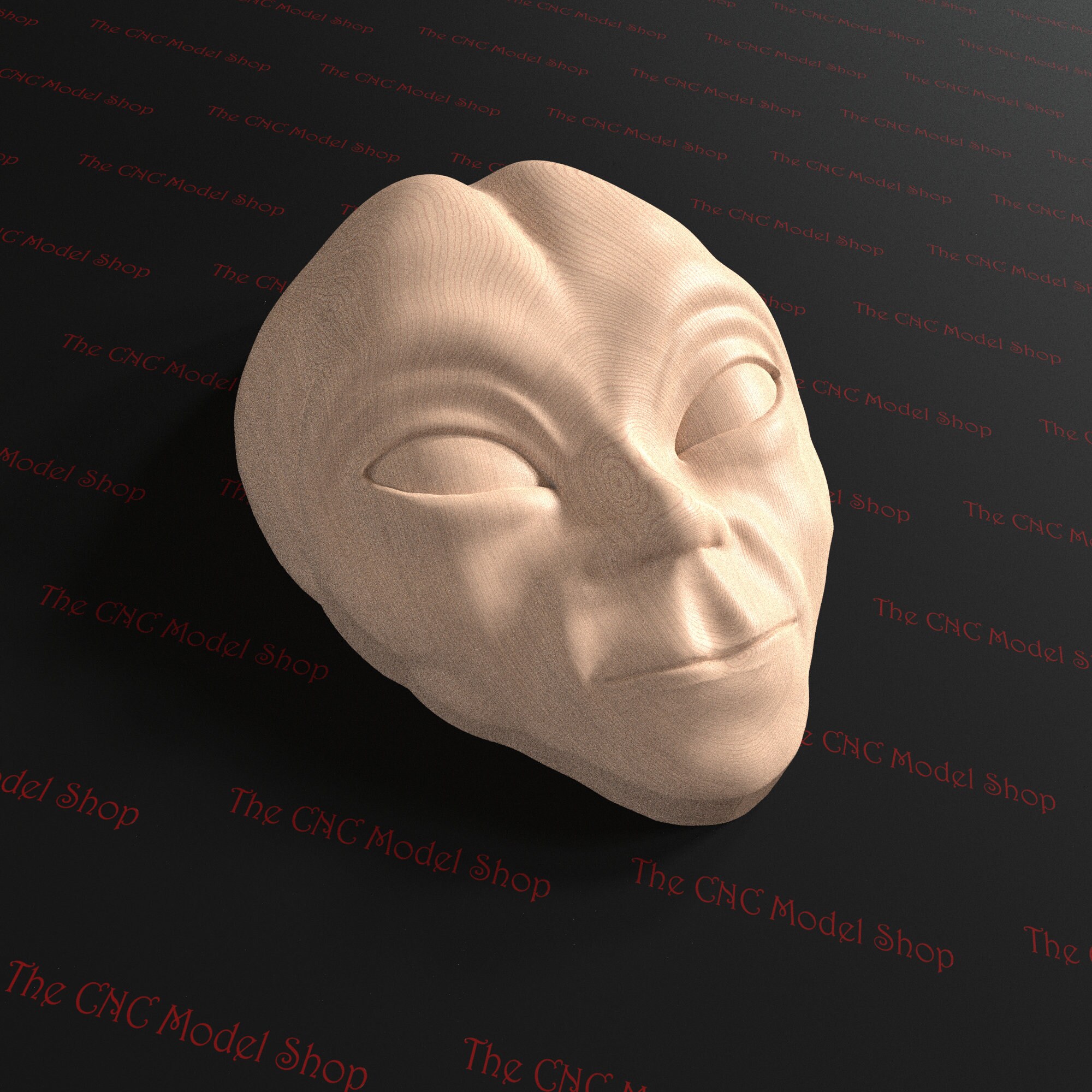 3 Pcs 3D Relief STL File of an Alien Head Wall Mount for CNC - Etsy